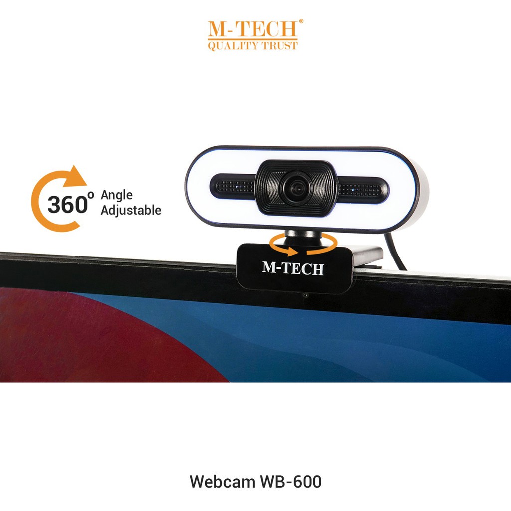 Jual Webcam Mtech WB600 / WB-600 / WB600 1080P Full HD Built In Mic ...