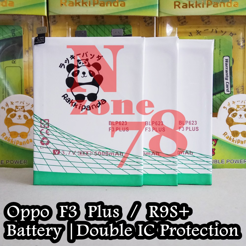 Jual Baterai Oppo F3 Plus BLP623 Double IC Protection | Shopee Indonesia