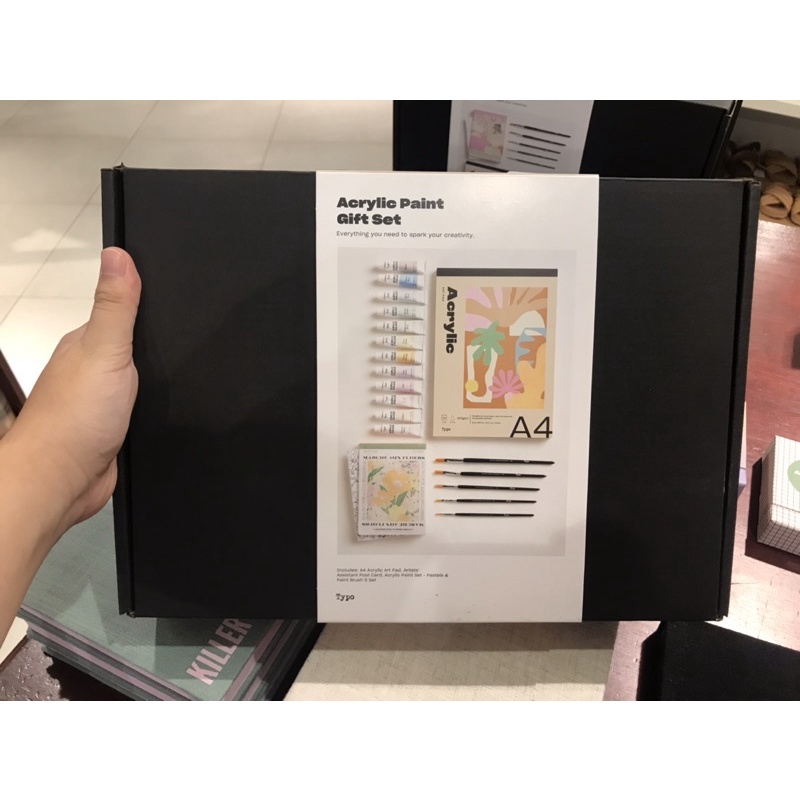 Jual Typo Acrylic Paint Set Gift Pack Painting Peralatan Melukis ...