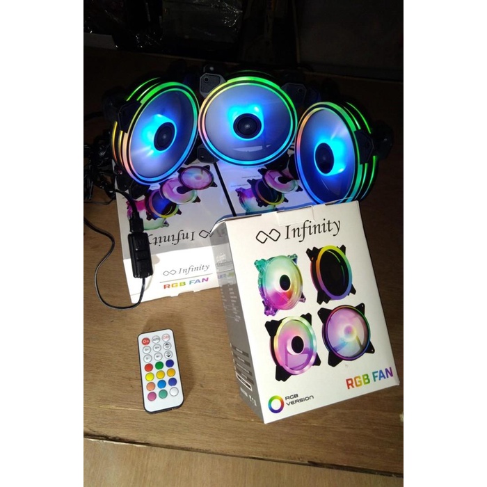 Jual Infinity Aura I Aurora Slim RING RGB - 3in1 Fan Set [Hub ...