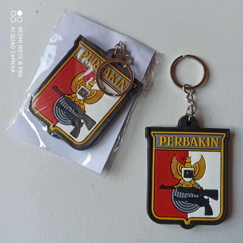 Jual gantungan kunci logo perbakin - gantungan kunci patch rubber logo ...