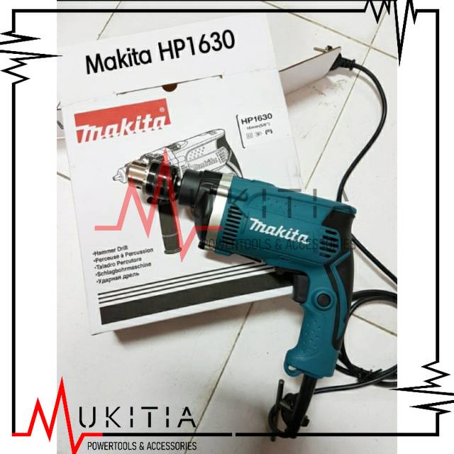 Jual Makita HP1630 HP 1630 Mesin Bor Beton 16mm Bor Impact Drill Bor Tembok Bor Besi Original ...