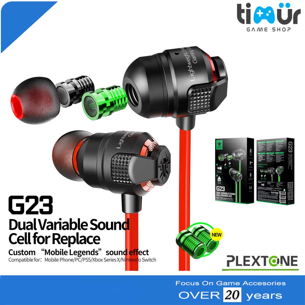Jual Plextone G23 Earphone Headset Gaming Original PUBG Mobile Legend ...