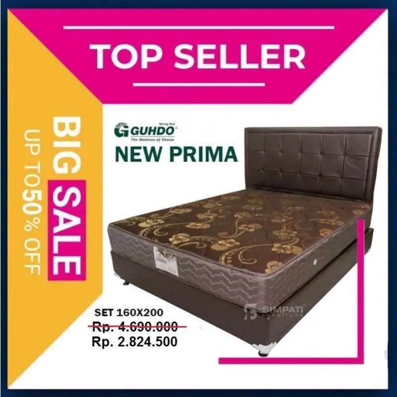 Jual Guhdo New Prima Komplit Set 160x200 | Shopee Indonesia