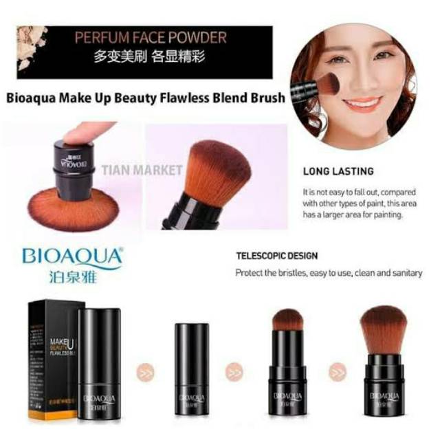 Jual Bioaqua MakeUp Brush Kuas Wajah | Shopee Indonesia