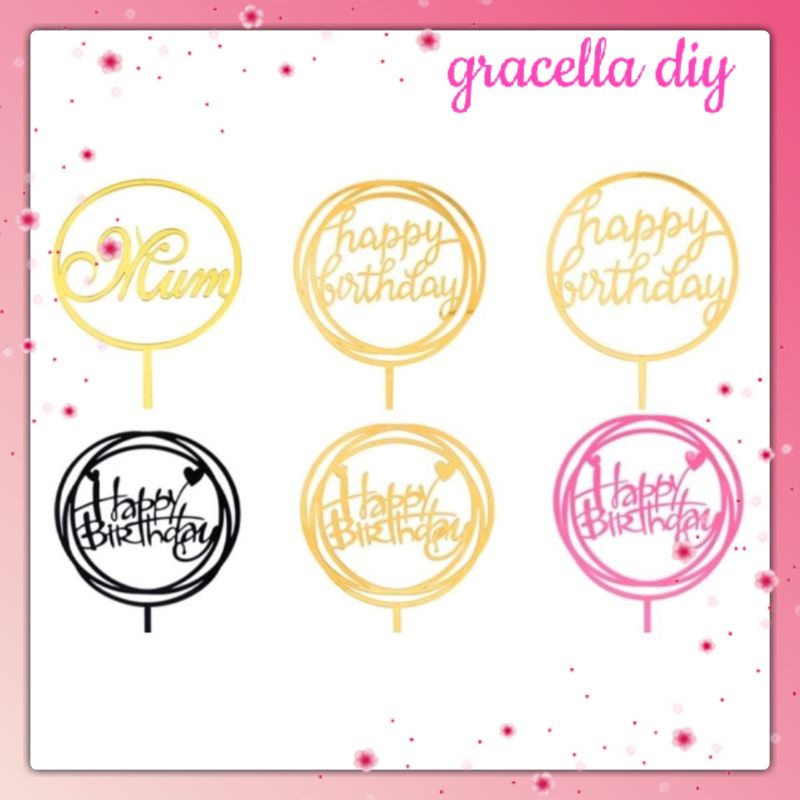 Jual topper cake bulat | Shopee Indonesia