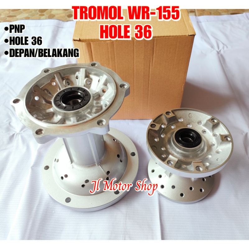 Jual TROMOL DEPAN BELAKANG YAMAHA WR155 WR 155 LUBANG 36 - TROMOL SET ...
