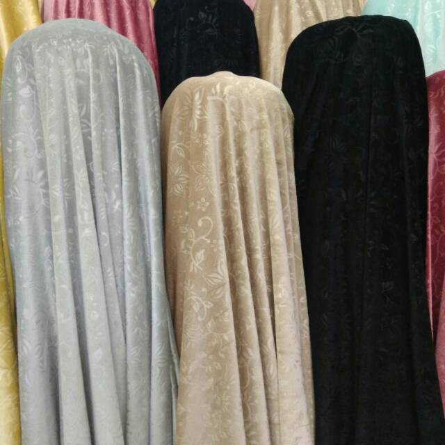 Jual Kain bludru motif/bahan bludru stret | Shopee Indonesia
