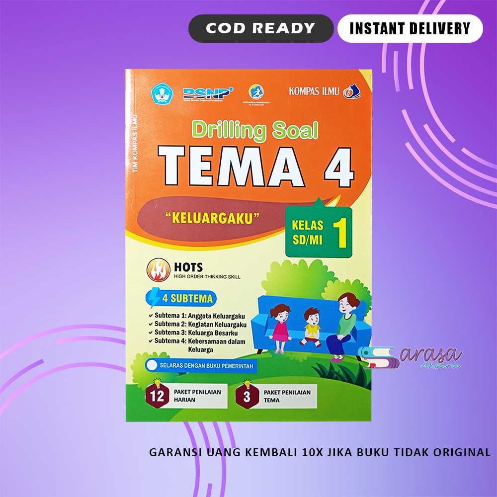 Jual BUKU PELAJARAN SD DRILLING SOAL KELAS 1 SD/MI TEMA 4 | Shopee Indonesia