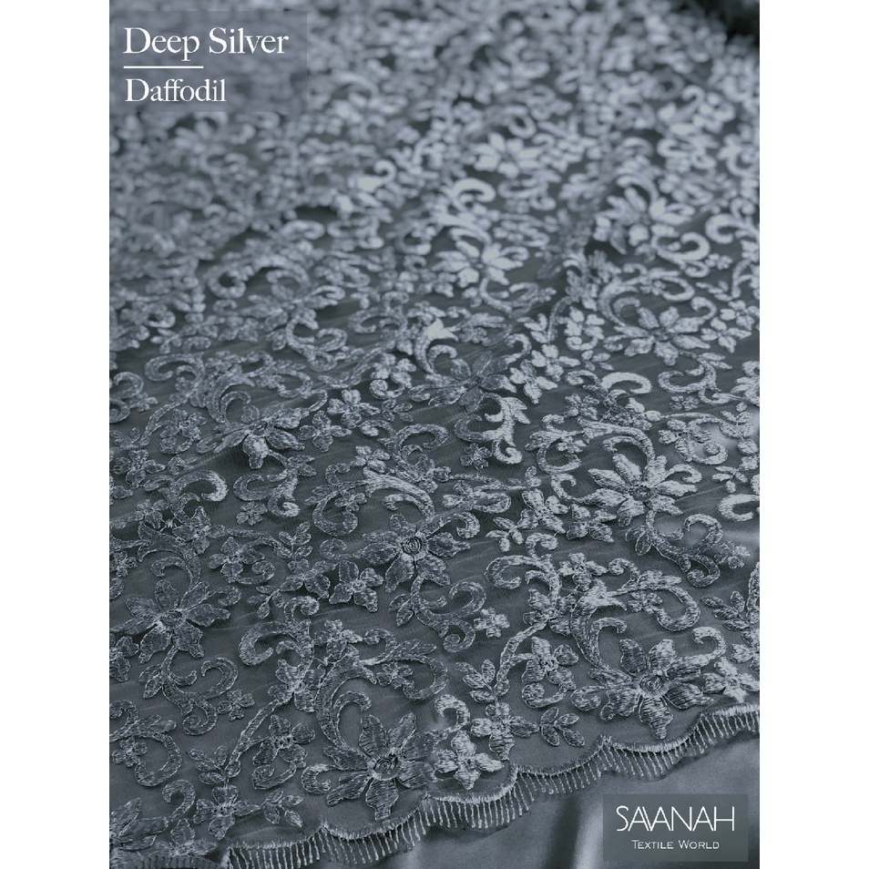 Jual 1/2 meter Bahan Kain Brokat / Brukat Warna Deep Silver | Shopee ...