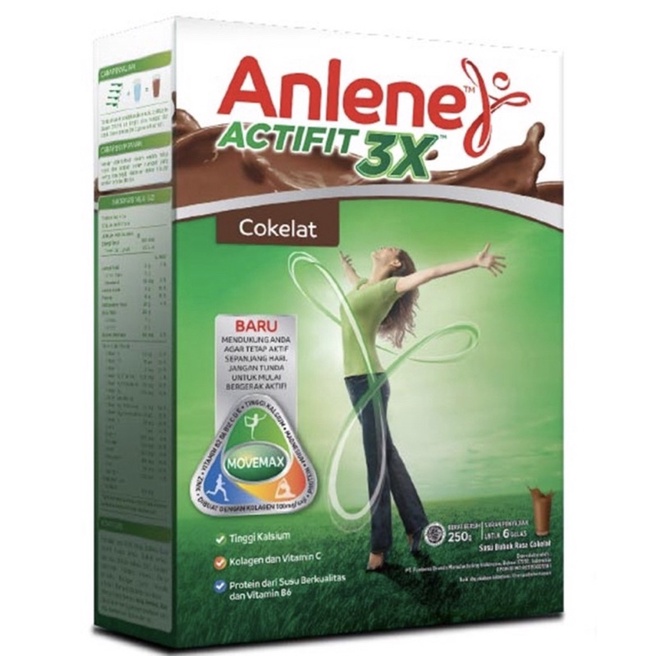 Jual Anlene gold 240gr vanila coklat original / Anlene actifit 250gr ...