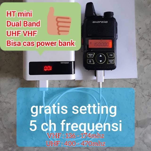 Jual Ht mini VHF UHF | Shopee Indonesia