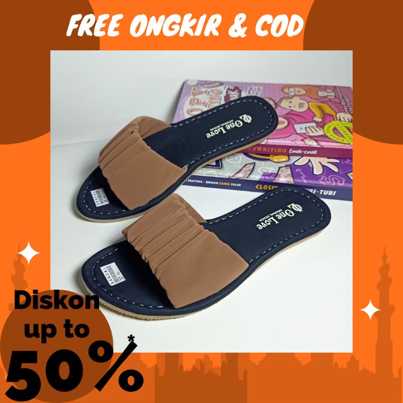 Jual PROMO DISKON sepatu flat wanita cewek karet model kekinian sepatu ...