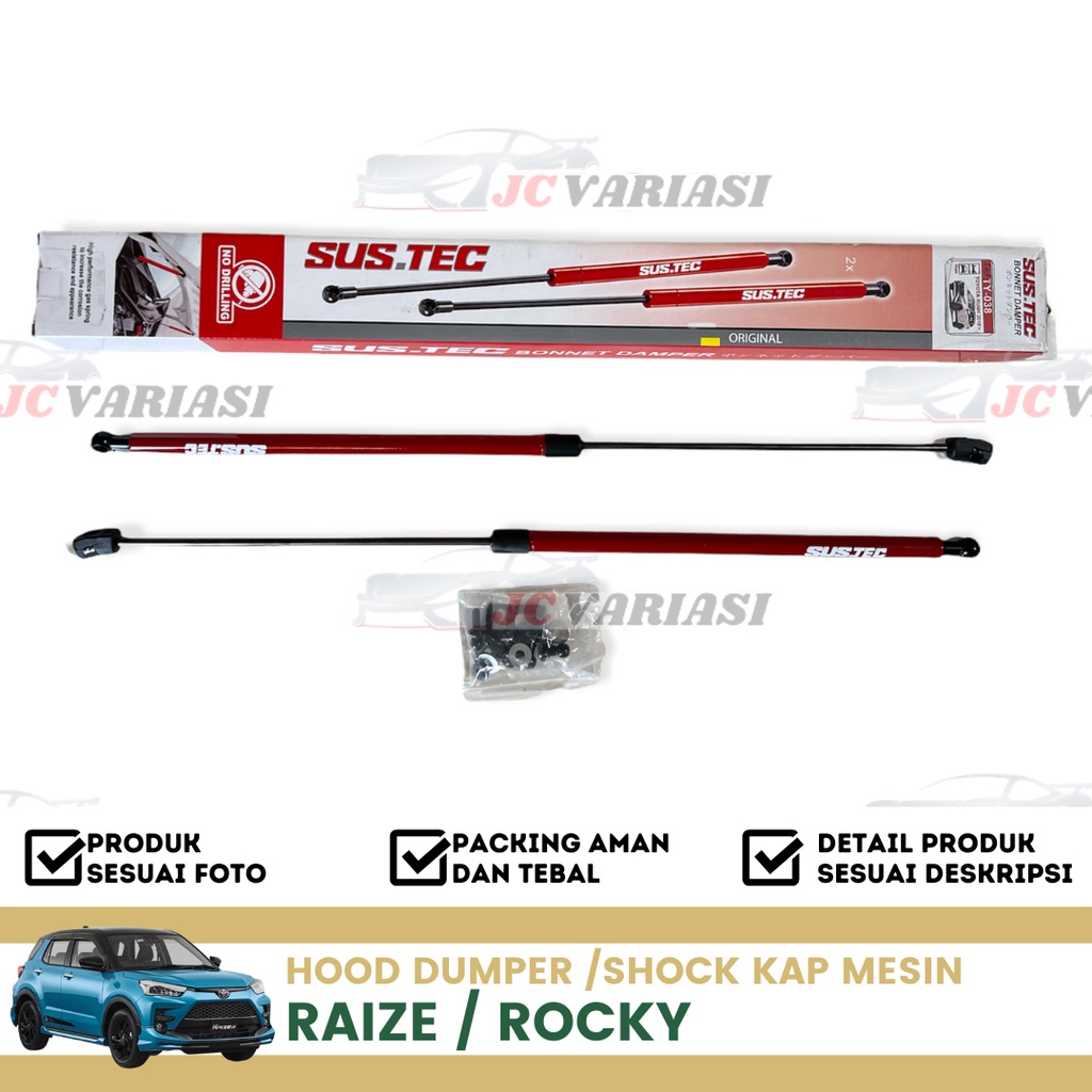 Jual HOOD DUMPER DEPAN SHOCK KAP MESIN RAIZE ROCKY GR | Shopee Indonesia