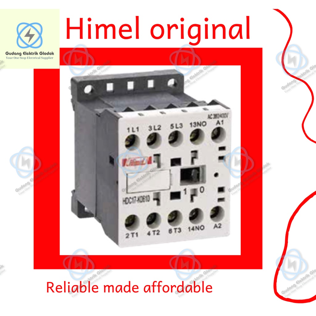 Jual MINI MAGNETIC CONTACTOR ; HDC17K9xxxx ; HIMEL ; BARU & ORIGINAL ...