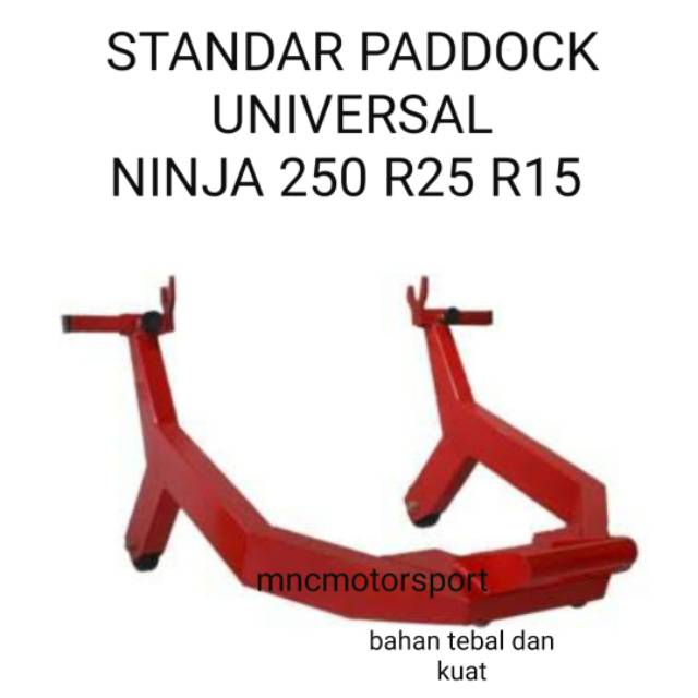 Jual STANDAR PADDOCK UNIVERSAL NINJA 250 R15 R25 | Shopee Indonesia