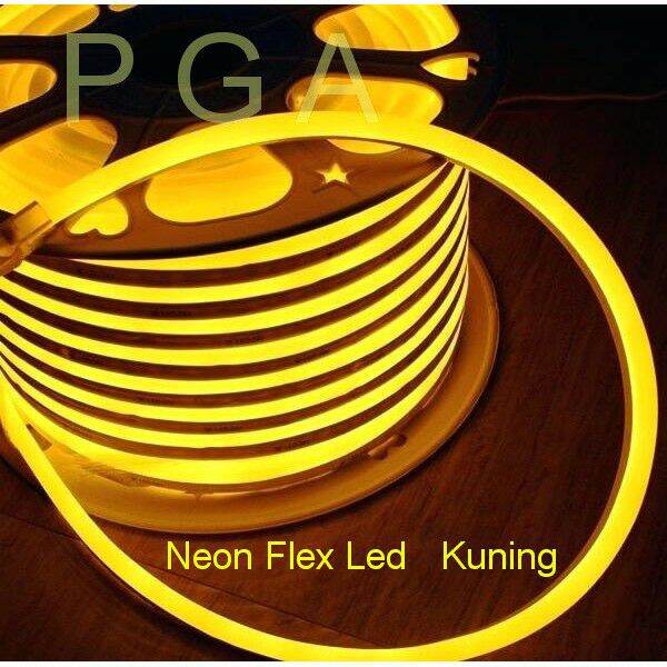 Jual LAMPU LED NEON FLEX 220 V WARNA KUNING / NEON FLEX SELANG / LAMPU ...