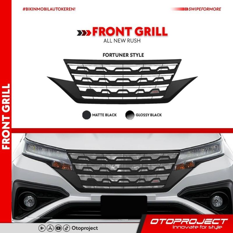 Jual grill all new rush terios Fortuner style by oto project bikin ...