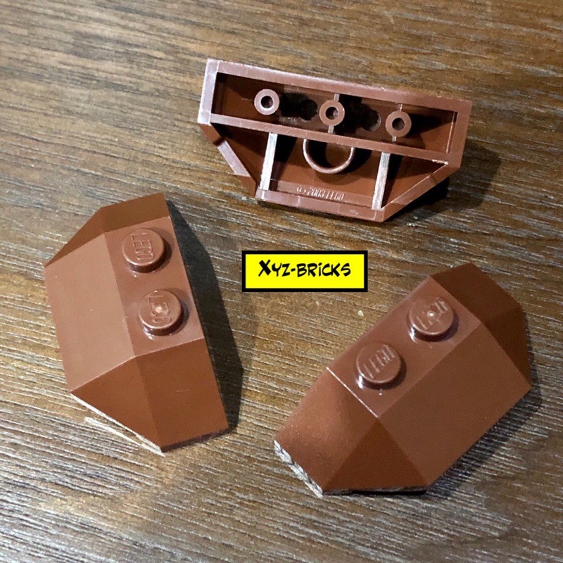 Jual LEGO PARTS 4626666 - Roof TIle 4x2 with Angle Bottom Reddish Brown ...