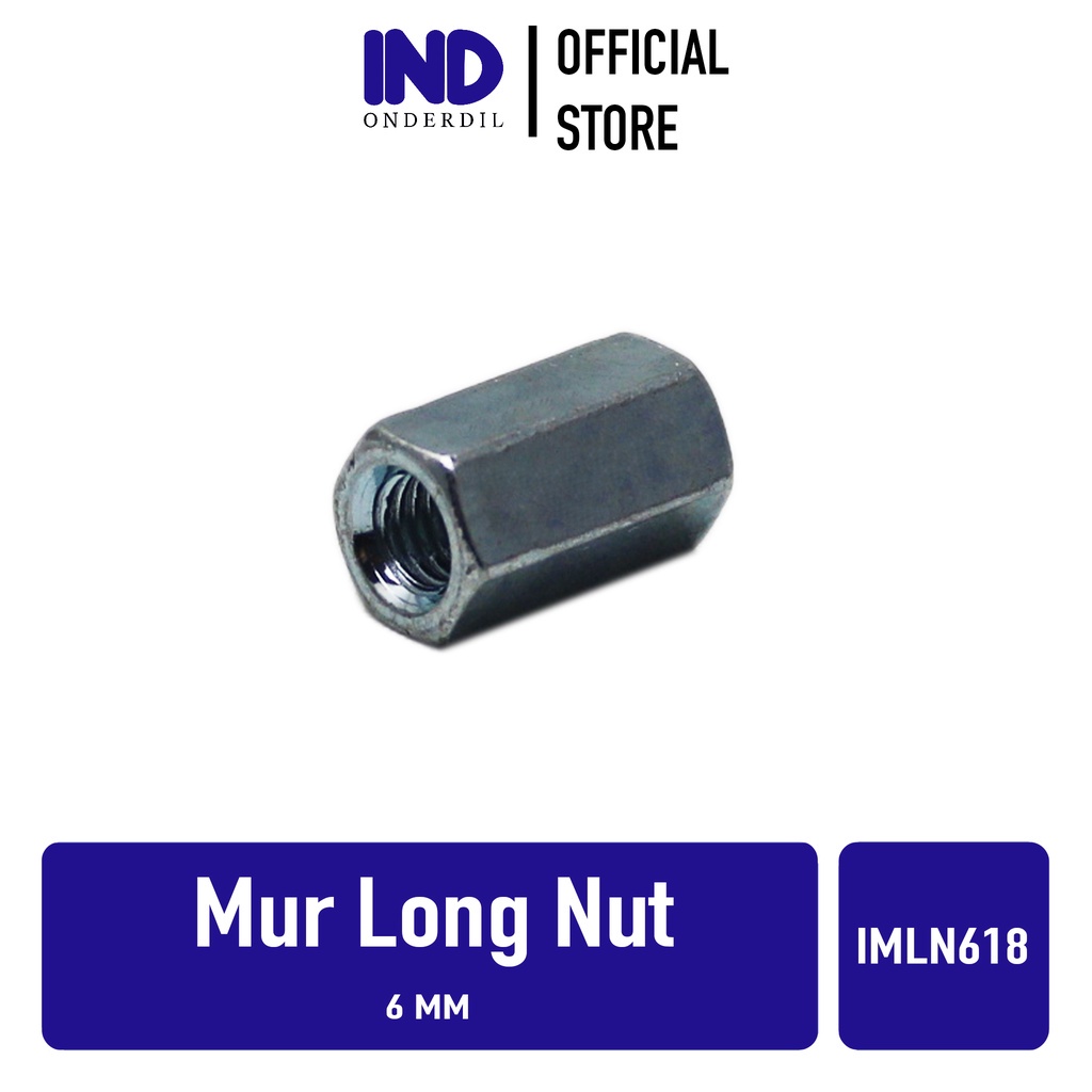 Jual Mur Long-Panjang Nut Heksagon M6x18- M6 Panjang 18 mm | Shopee ...