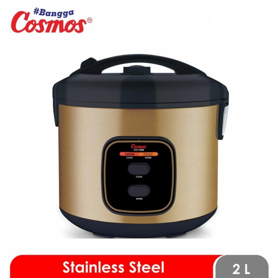 Jual Rice Cooker Stainless Cosmos CRJ 9308 Magic Com Cosmos Inner ...