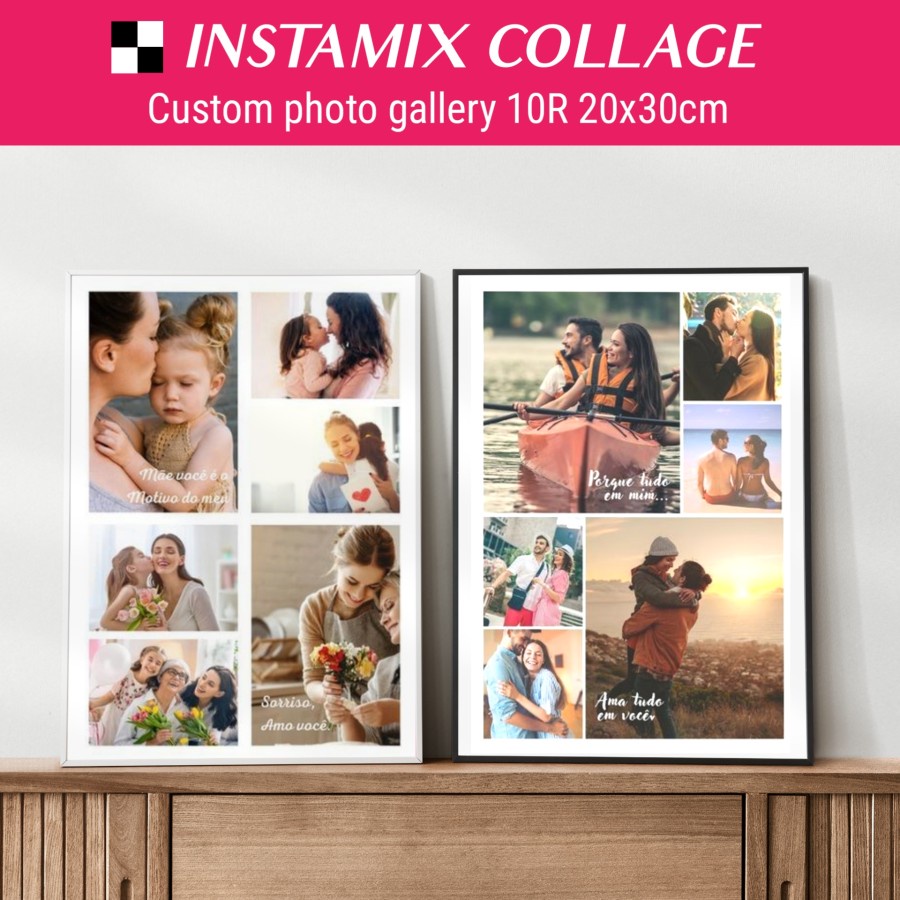 Jual Custom foto frame kolase 10R | Instamix Collage 20x30cm | Shopee ...