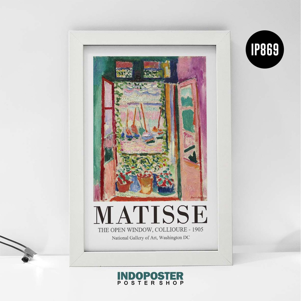 Jual Poster Lukisan Terkenal Klasik Repro The Open Window - Henri ...