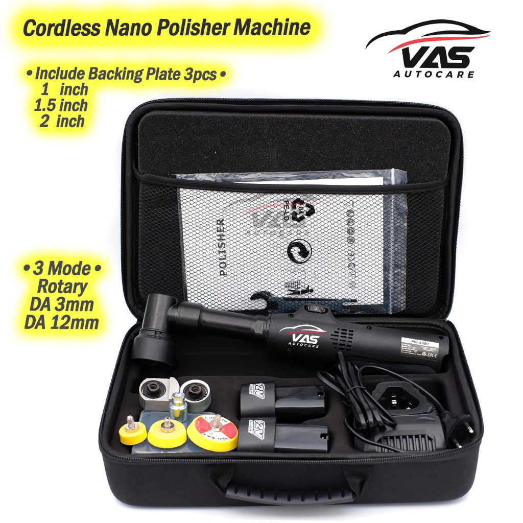 Jual Nano Cordless Mini Polisher Mesin Poles Like IBRID ROTARY DUAL ...