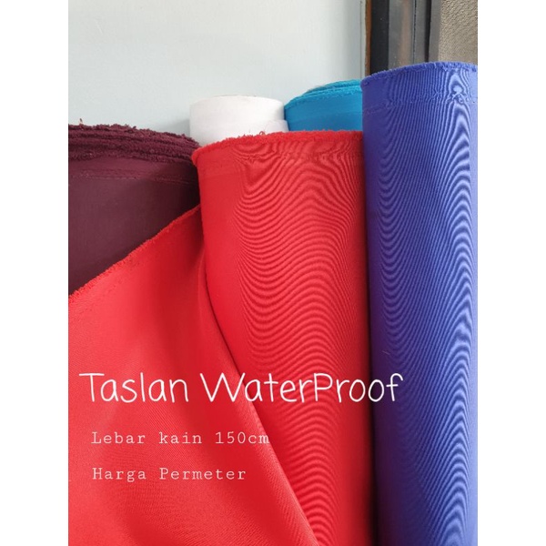 Jual Kain Taslan Waterproof Coating Bening Premium | Shopee Indonesia
