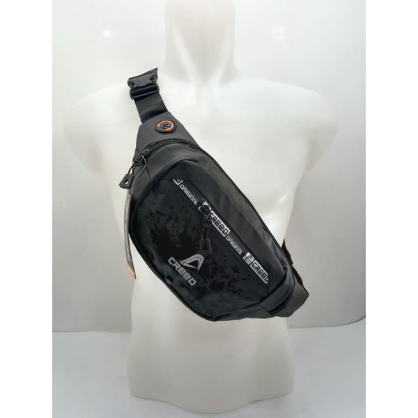 Jual Waist bag Creed 02 Black motif basah | Shopee Indonesia