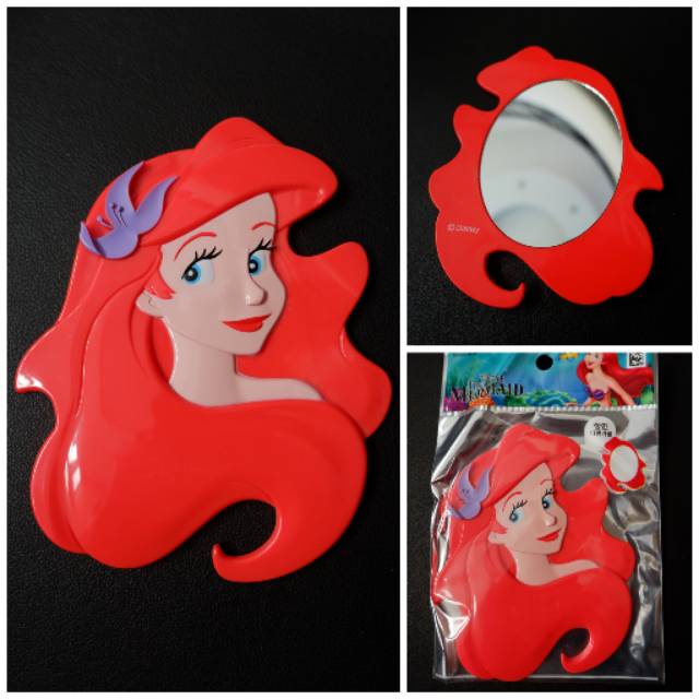 Jual Disney Princess Hand Held Mirror - Ariel Little Mermaid (ORI KOREA ...