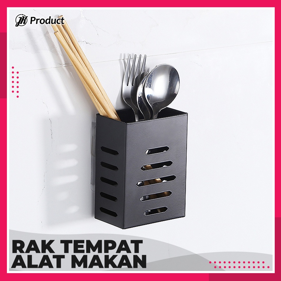 Jual Rak Tempat Sendok Garpu Pisau Kotak Alat Makan Rak Dinding Dapur ...