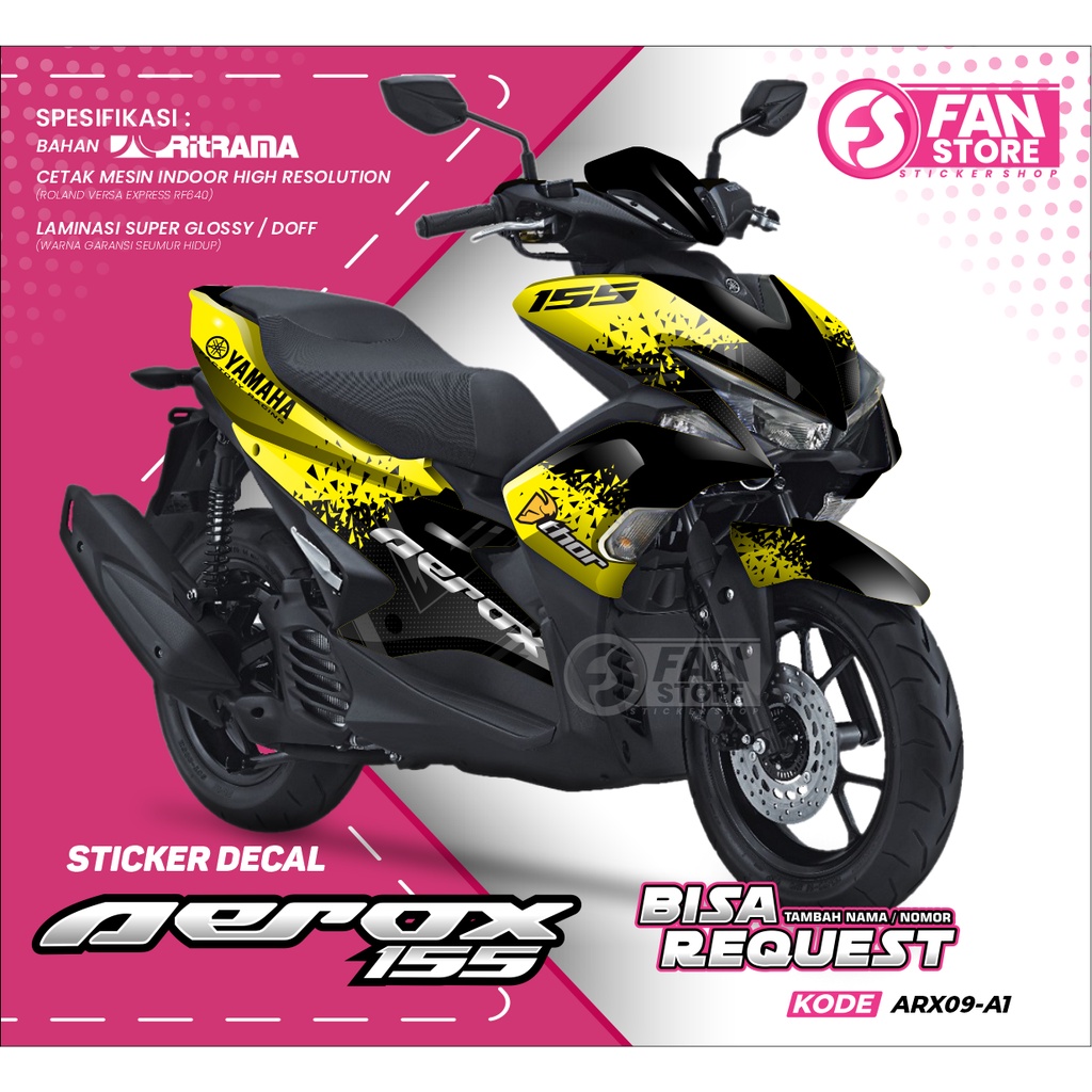 Jual Sticker Aerox 155 Fullbody Decal Aerox Fullbody - Decal Aerox 155 ...