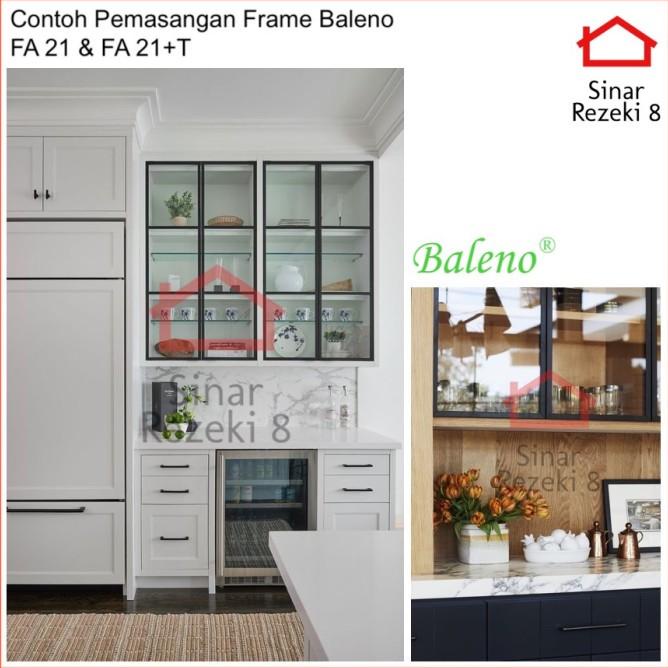 Jual Frame Aluminium Hitam Handle Kaca Pintu Lemari Kitchen Profil Fa ...