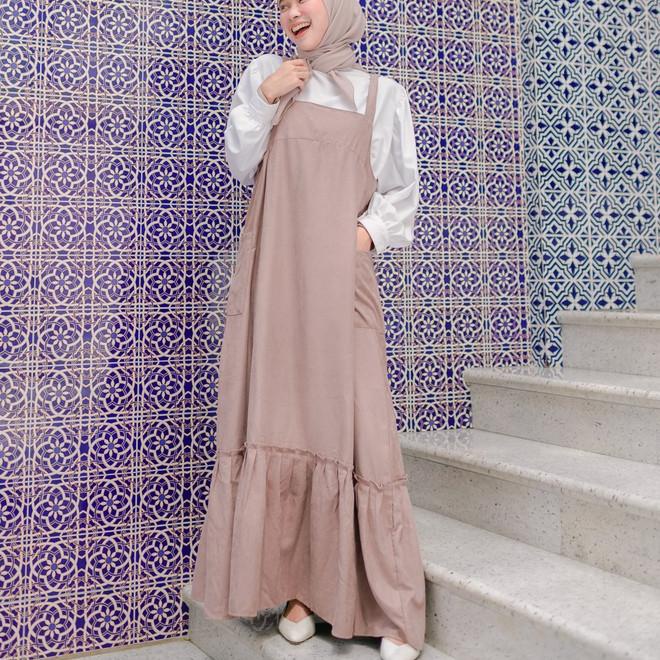 Jual Bagus Dipakai.. Lozy Hijab - Alana Overall ( Dress Overall Wanita ...