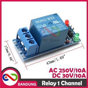 Jual CNC RELAY 5V 1 CHANNEL OUTPUT 250VAC 30VDC 10A MODULE FOR ARDUINO UNO MEGA RASPBERRY PI ...