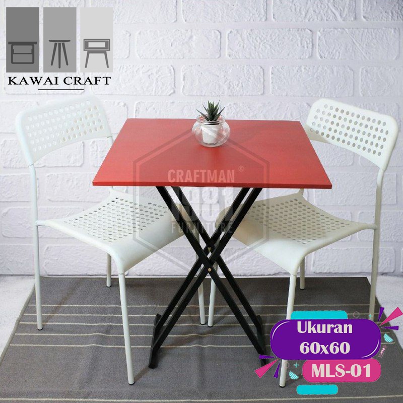 Jual MEJA RUMAH MAKAN / MEJA RESTO / MEJA MINIMALIS UKURAN 60X60 | Shopee Indonesia