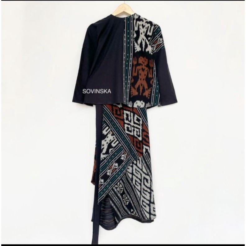 Jual Set Tenun Blus rok lilit Baju Kondangan Baju Pesta Motif Batik ...