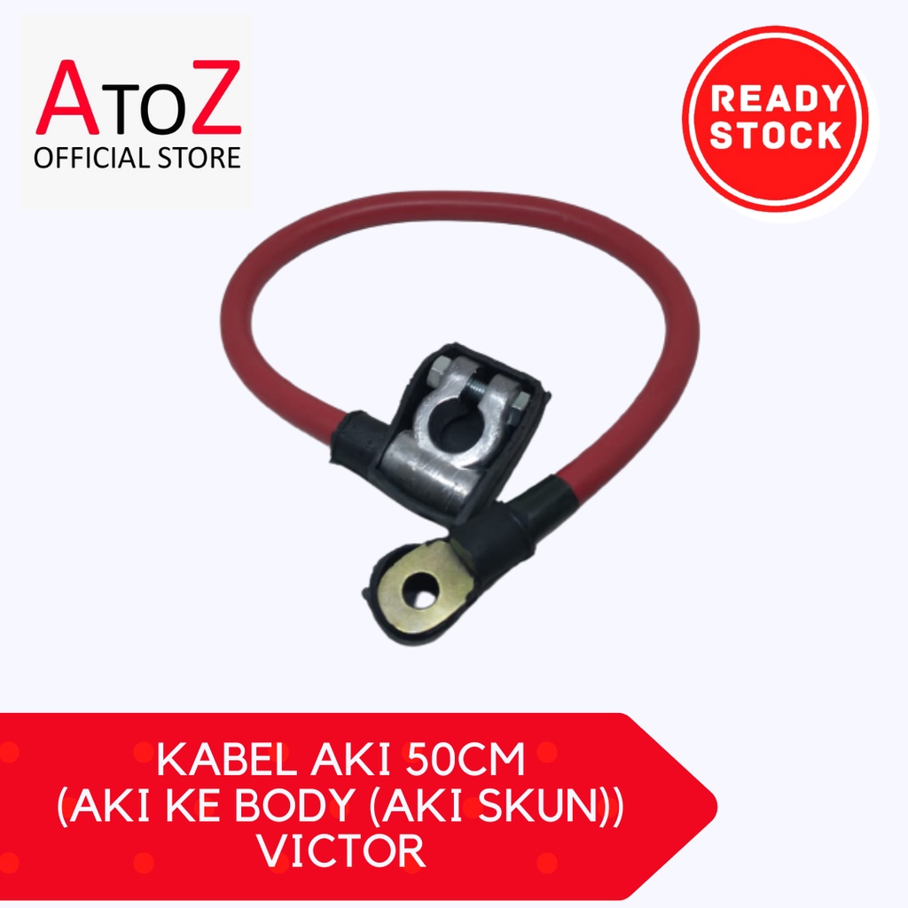 Jual KABEL AKI 50CM - KABEL ACCU DIESEL BATTERY (AKI KE BODY (AKI SKUN ...