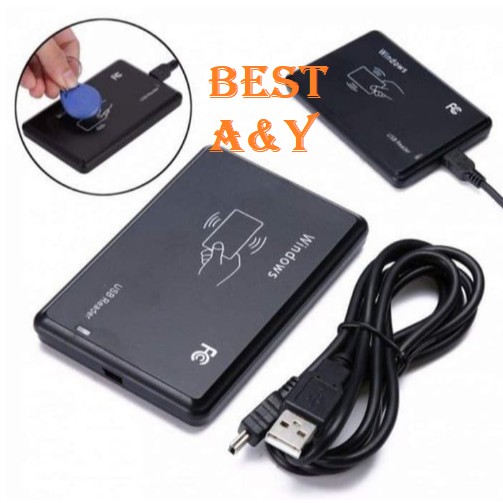 Jual New RFID Kartu IC Card Reader USB Hassel 13.56 MHz MF1 S50 Thin33 ...