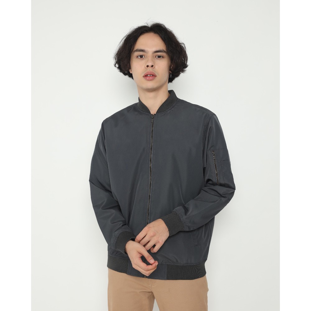 Jual Erigo Bomber Kiev Dark Grey | Shopee Indonesia