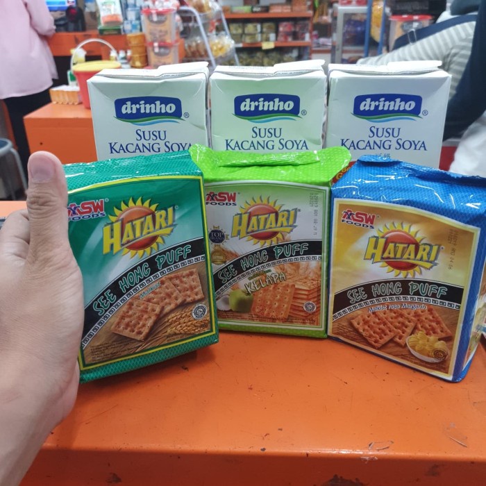 Jual PACK 260GR - HATARI SEE HUNG PUFF / BISKUIT KRAKER atayatoko ...