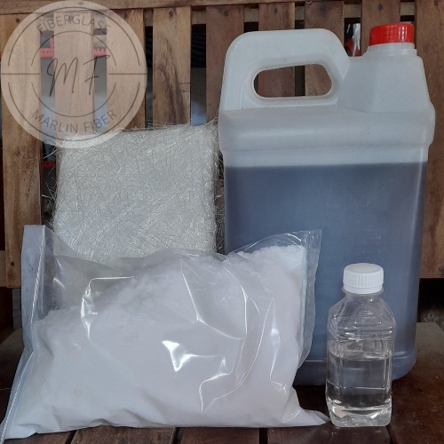 Jual Paket Murah dan Lengkap Resin Yukalac 157 5kg, Matt/ Serat Fiber ...