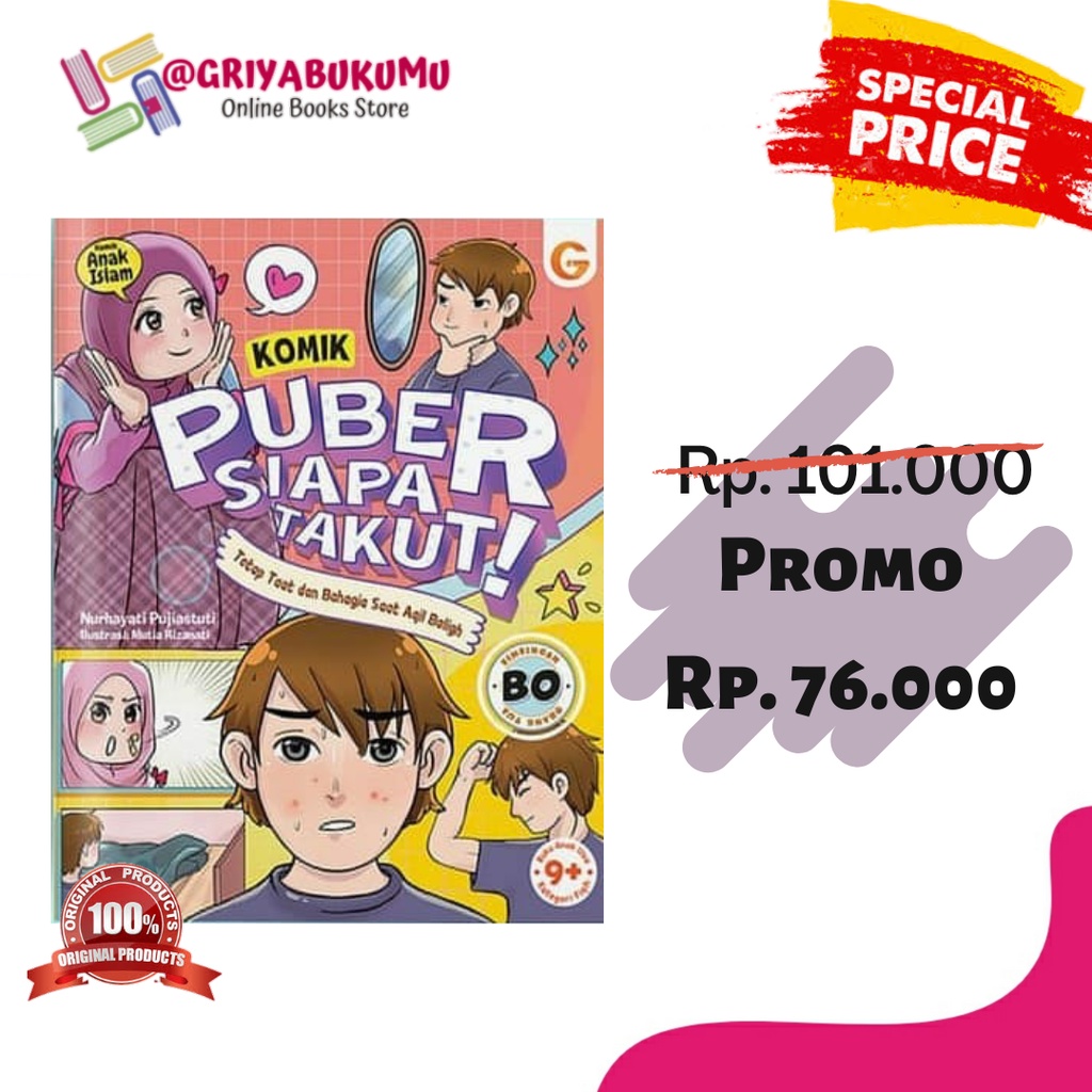 Jual KOMIK PUBER SIAPA TAKUT - NEW BUKU PRA PUBERTAS ANAK REMAJA - GEMA ...