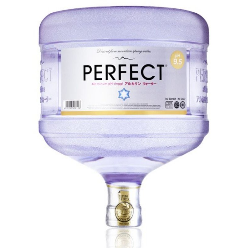 Jual Perfect Alkaline Water ph9.5 galon 10 liter (isi + galon) | Shopee ...