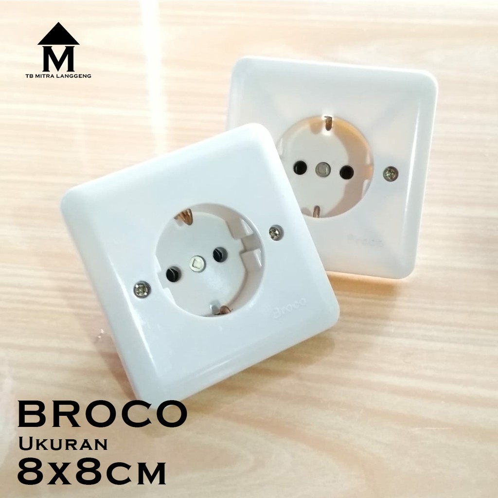 Jual Colokan Dinding / Stop Kontak / Tanam BROCO | Shopee Indonesia