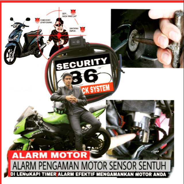 Jual Alarm Motor Sensor Sentuh Delay Timer 86 | Shopee Indonesia