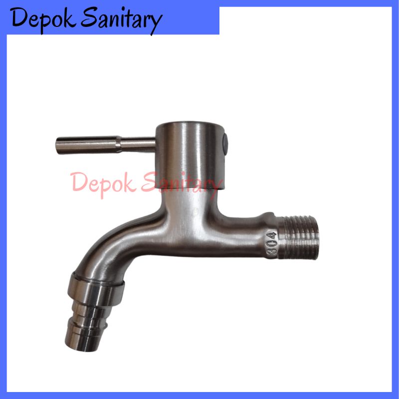 Jual kran keran tembok stainless sus 304/ kran tembok stainless/ kran ...