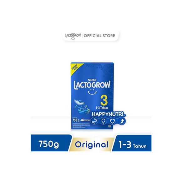 Jual Lactogrow 3 Susu Pertumbuhan Dha + Prebio 1 750G | Shopee Indonesia