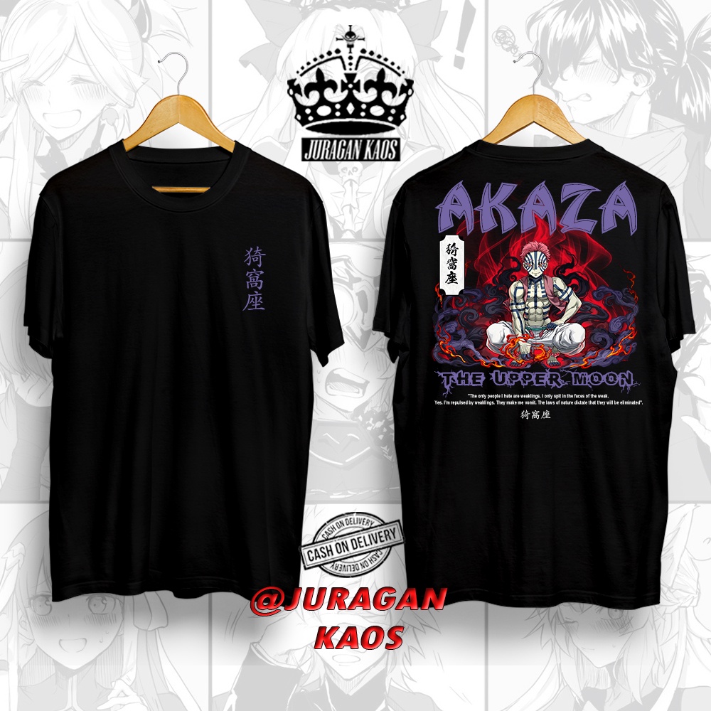 Jual Kaos Anime Kimetsu No Yaiba Akaza The Upper Moon Baju Kaos Demon ... Jual Kaos Anime Kimetsu No Yaiba Akaza The Upper Moon Baju Kaos Demon ...